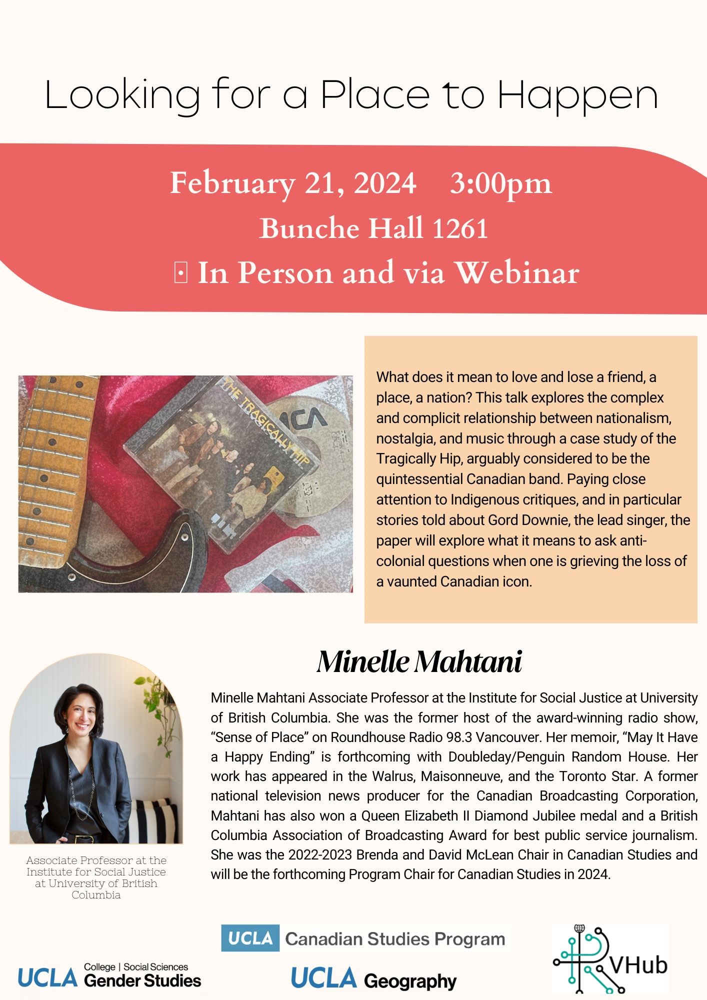 Geography Colloquium: Minelle Mahtani - Geography